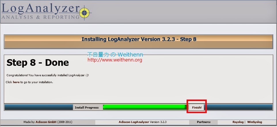 75 期 - LogAnalyzer 日誌分析工具安裝設定詳解 ~ 不自量力 の Weithenn