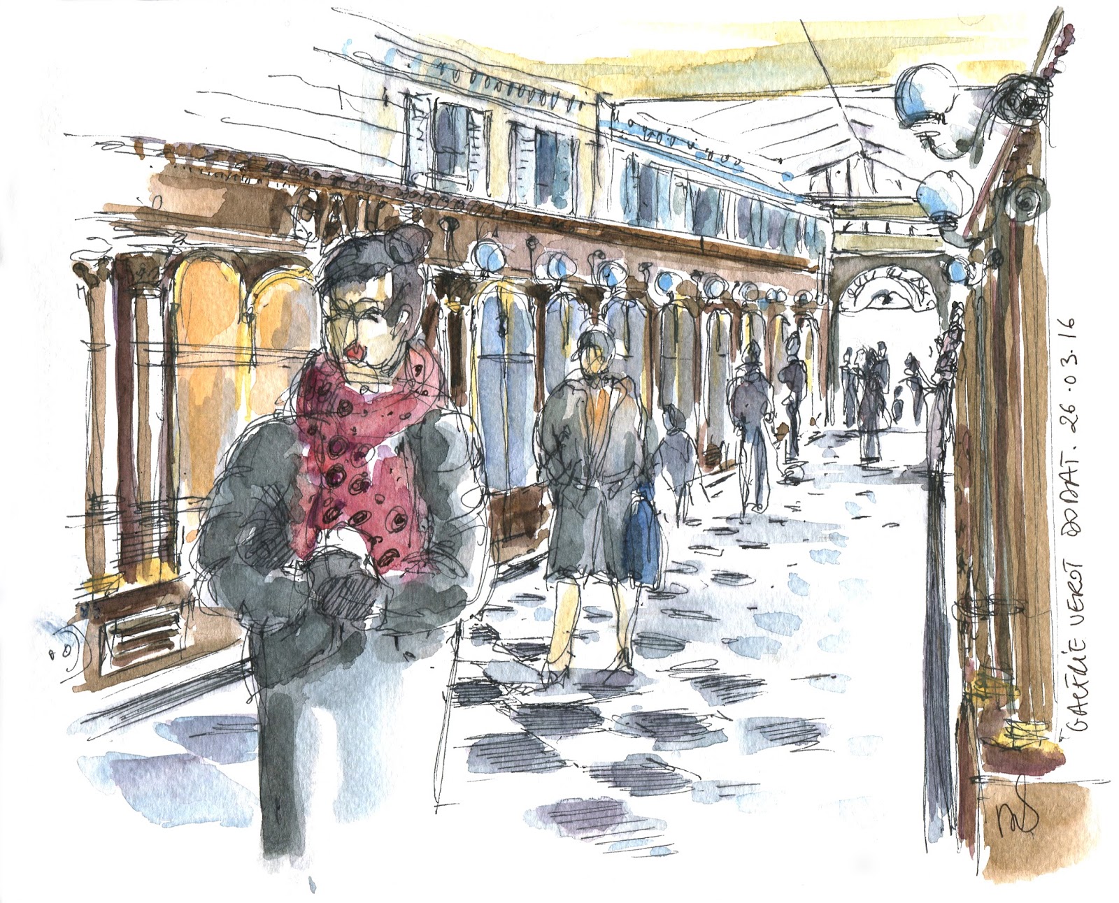 GALERIE Annick Botrel: Défilé au passage Véro-Dodat