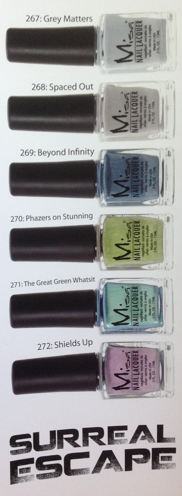 Betty Nails: Misa Color Chart