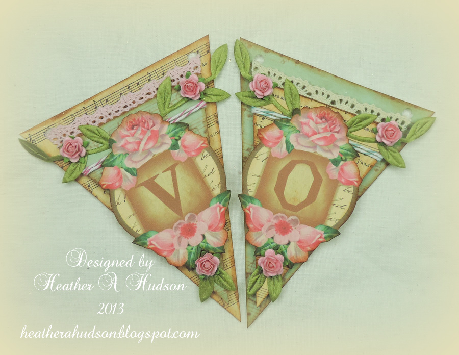 Heather A Hudson: Vintage Shabby Rose Banner Tutorial with Really ...