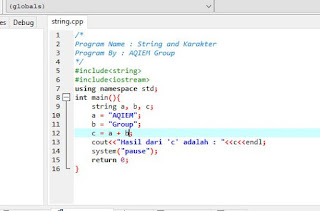 Mengenal Karakter dan String Dalam C++