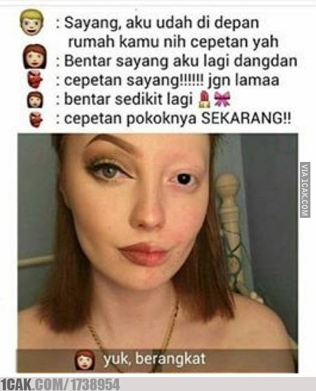 12 Meme 'Cewek Dandan' Ini Lucunya Bikin Ketawa Lepas