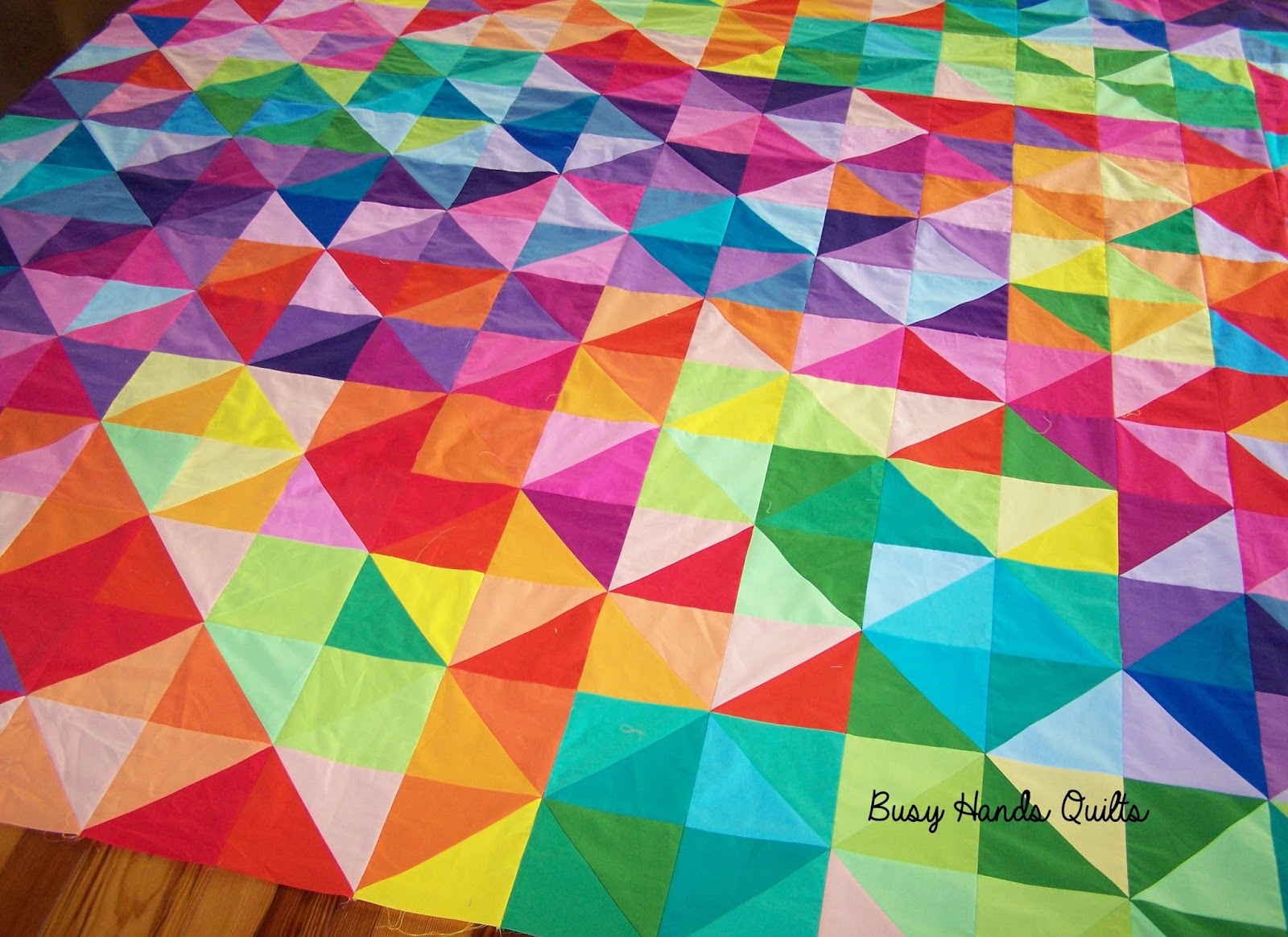 Busy Hands Quilts: Custom Queen Postcard From Sweden {Quilt Top Complete!}