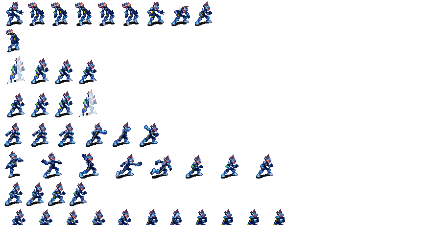Mega Rock Blog: Star Force MegaMan Sprites