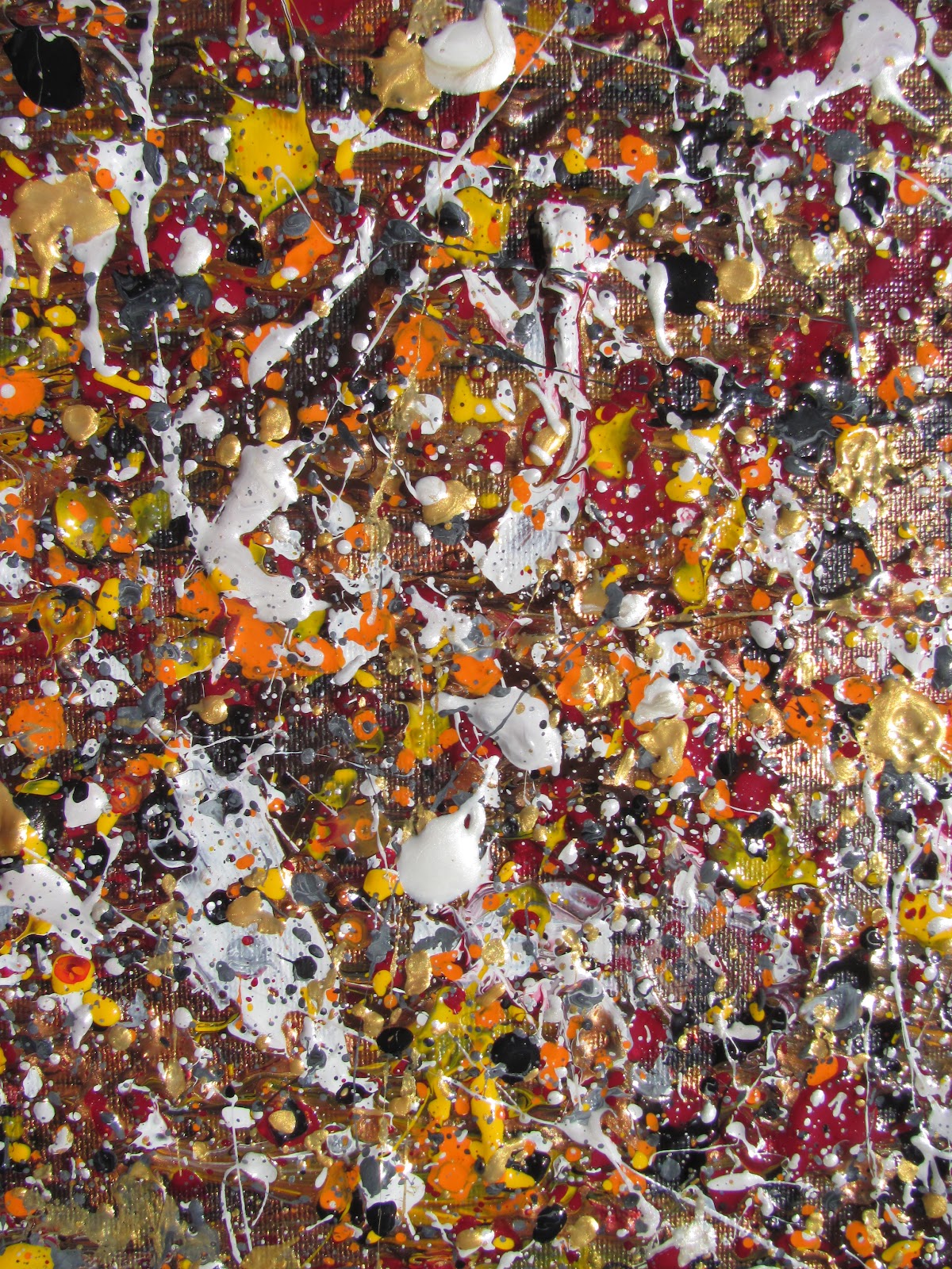 The Chocolate Muffin Tree: Father's Day Painting: Jackson Pollock Style