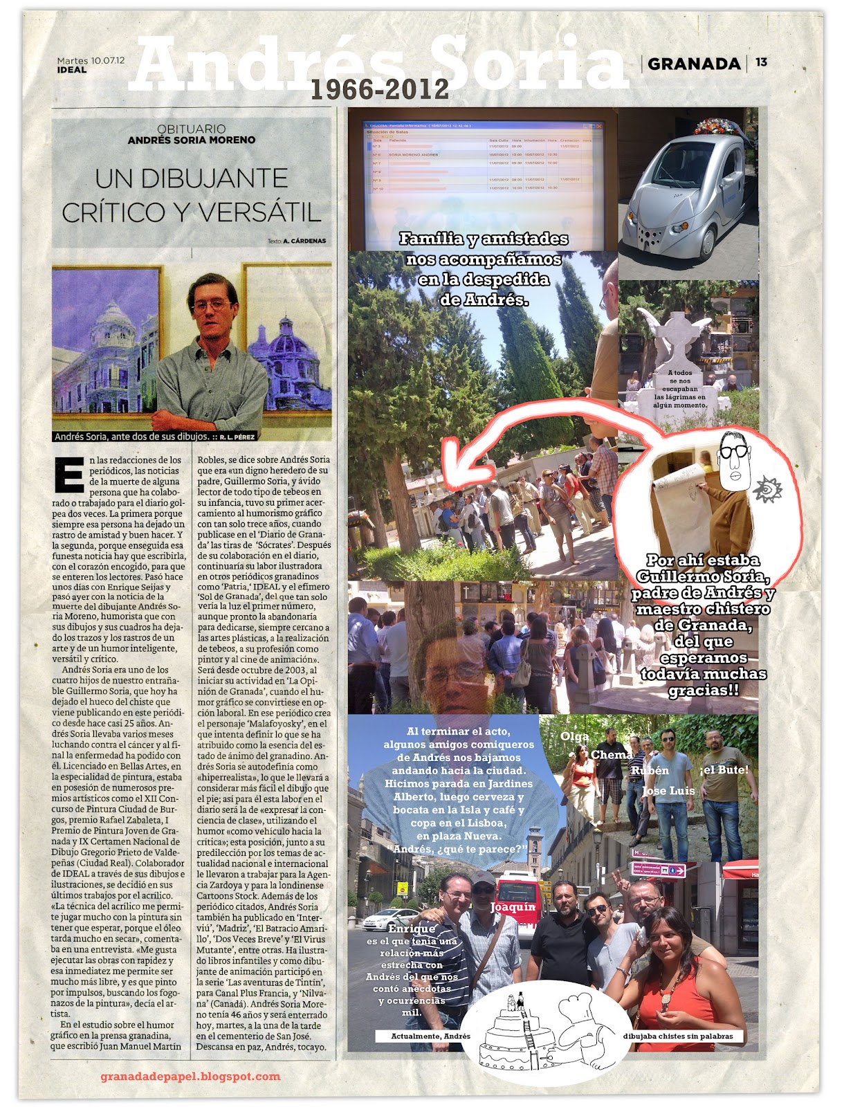 Granada de papel: Andrés Soria (1966-2012)