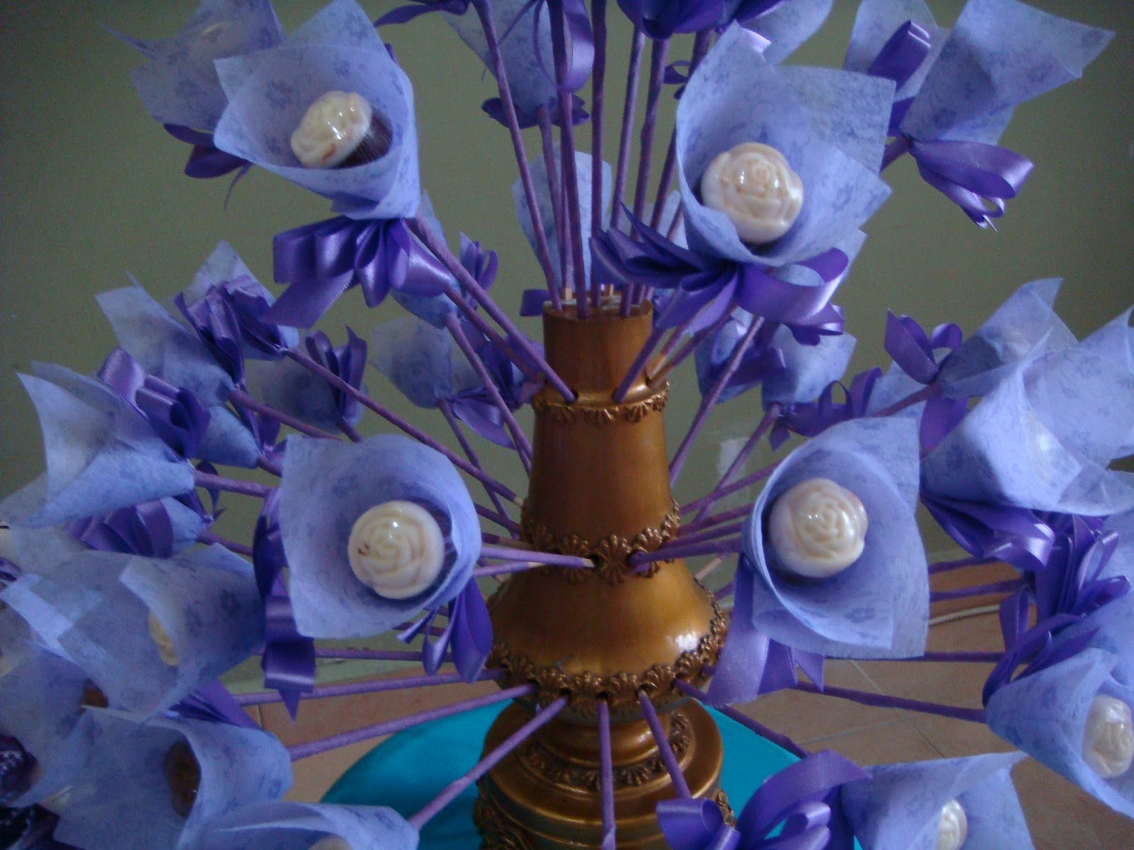 NN Craft & Chocolates: Bunga Coklat Pahar - Theme : Purple