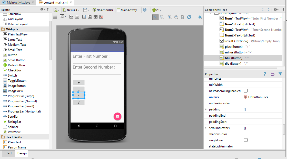 Design a Simple Calculator Application Using Android Studio....(Part 2 ...