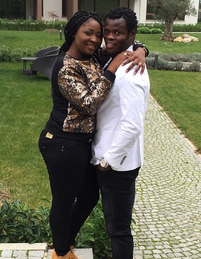 Footballer Taye Taiwo and wife loved up in new photos