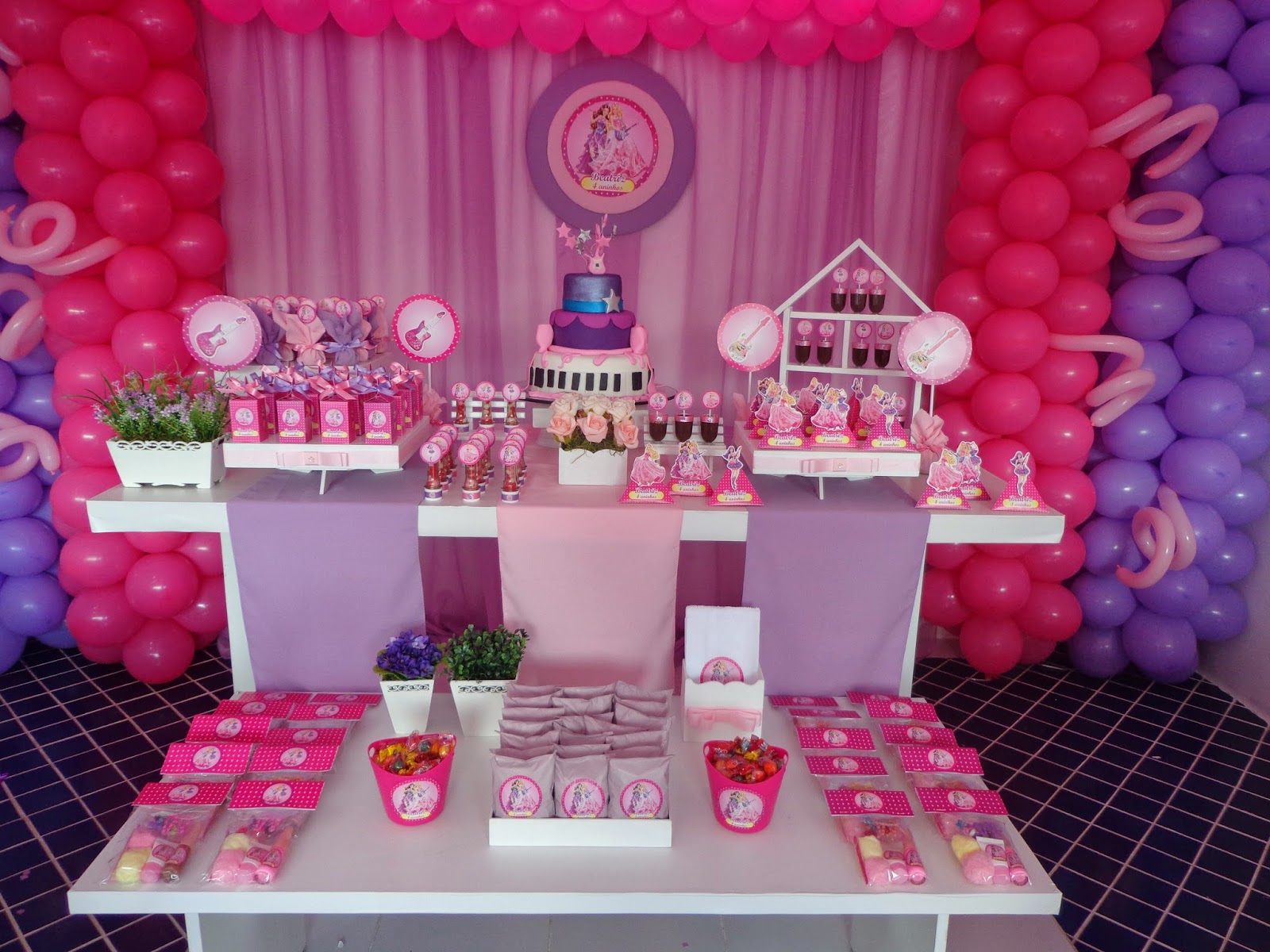 Art de Fete: Festa tema Barbie Pop Star