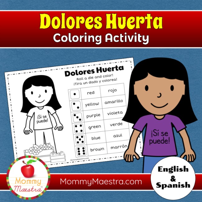 Mommy Maestra: Dolores Huerta Lesson Plans, Activities, Coloring Sheets ...