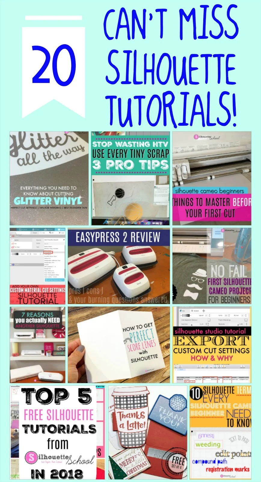 20 Free Silhouette Tutorials You Can't Miss (December 2018 Wrap-Up ...