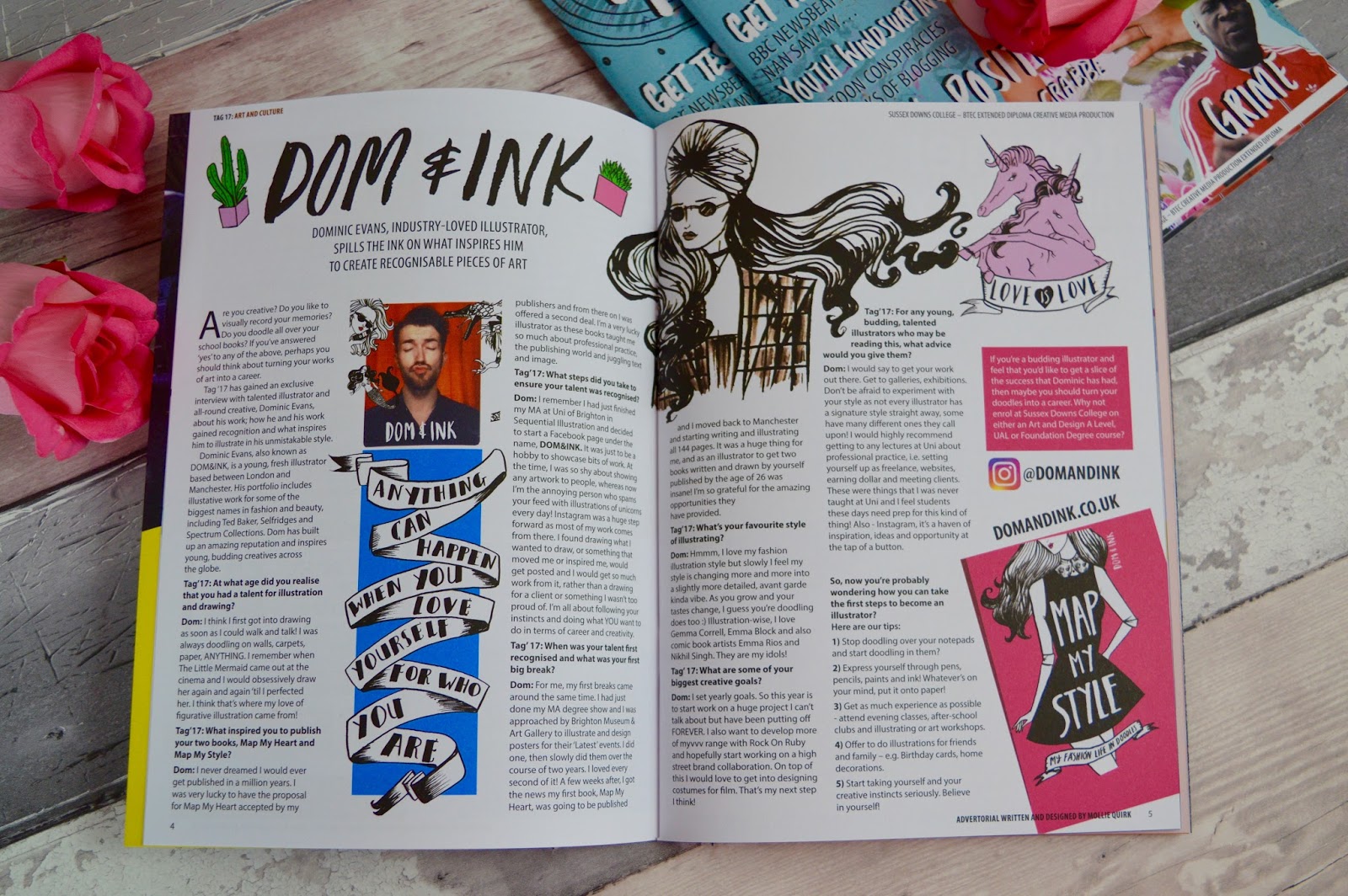 Working on Tag Magazine 2017 | The Perks Of Mollie Quirk