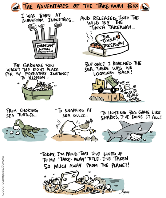 Green Humour: The Adventures of the Takeaway Box