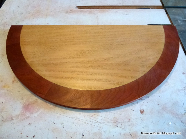 Help needed: Semi-circle tabletop with a trim : r/woodworking