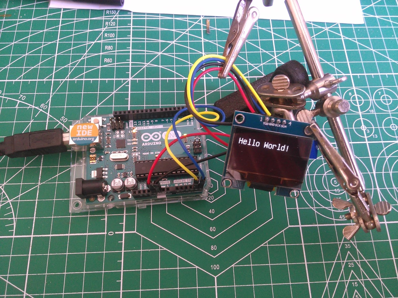 Blog electronica: Ecran OLED 128x64 cu SSD1306 in Arduino