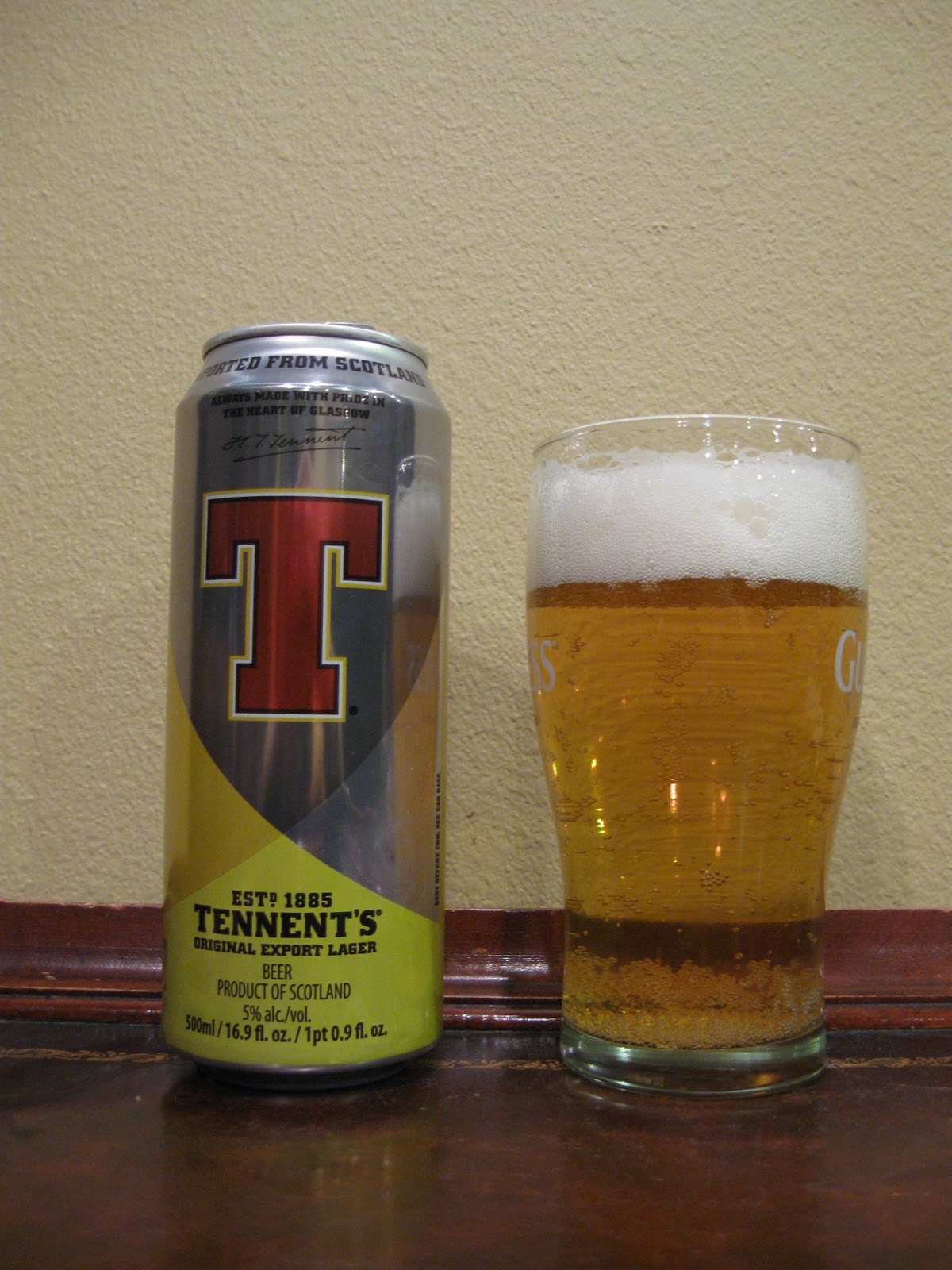 Doing Beer Justice: Tennent's Export Lager