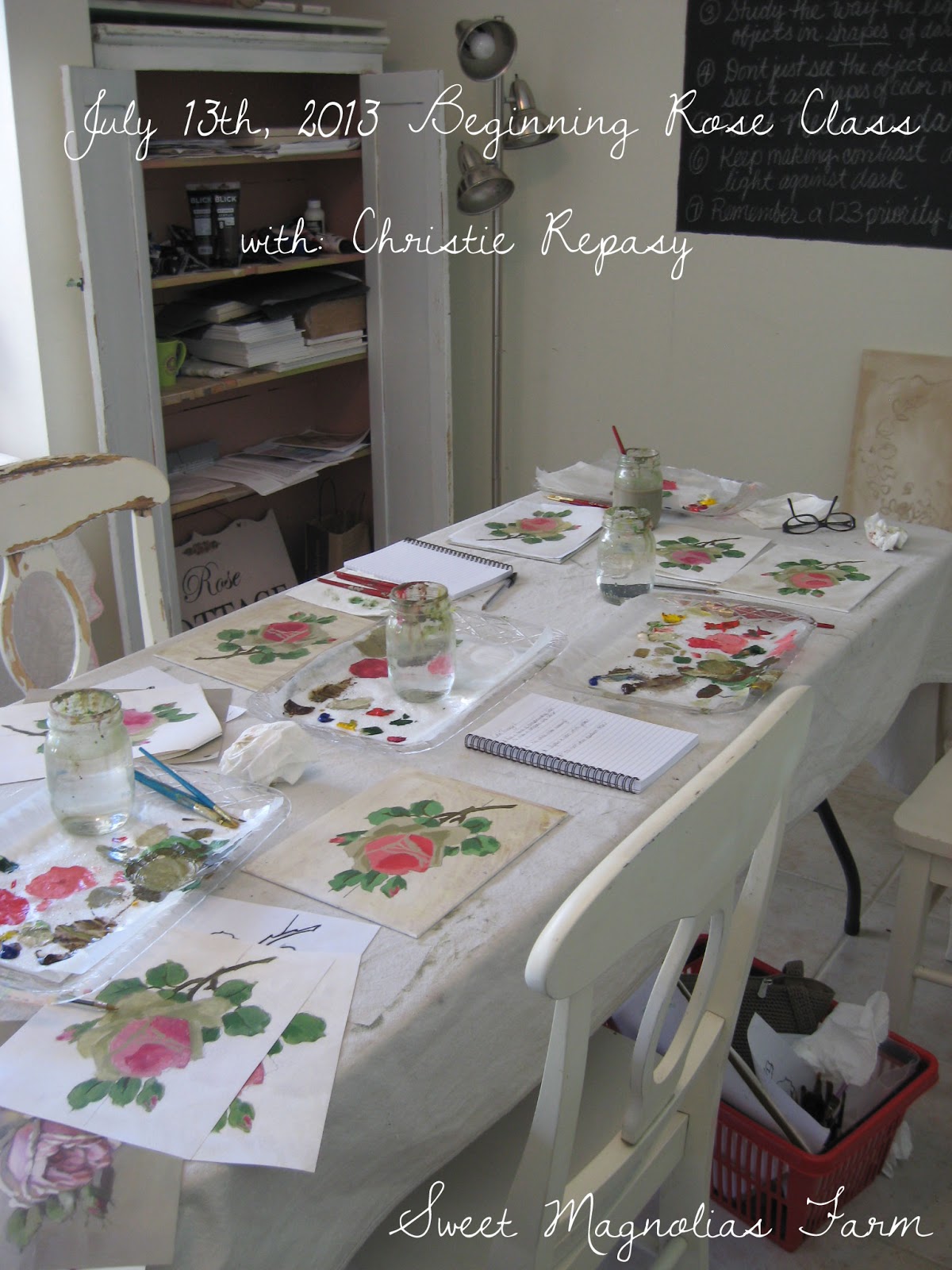 Sweet Magnolias Farm: Painting With Christie Repasy....