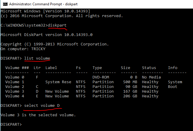 HOW TO HIDE DRIVES USING COMMAND PROMPT?