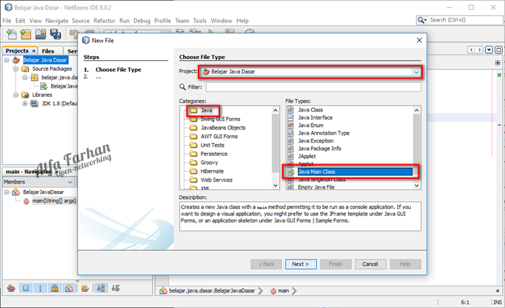 Java Programming 2 - Membuat Project Di Netbeans ~ Open Networking Java Programming 2 - Membuat Project Di Netbeans ~ Open Networking