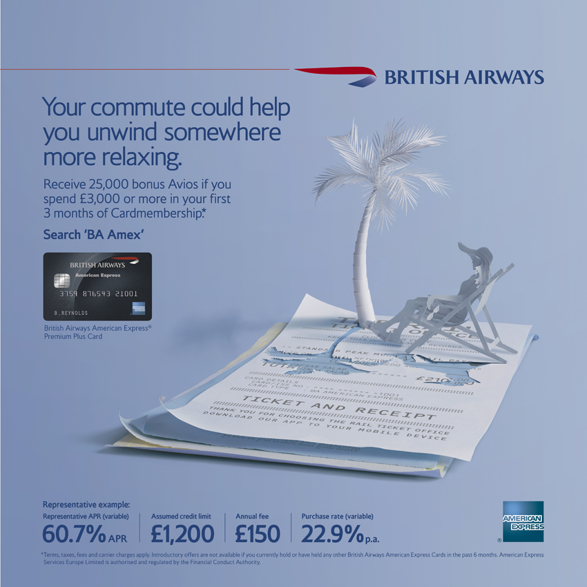 Su Blackwell Studio Blog: Print Ads for BA American Express