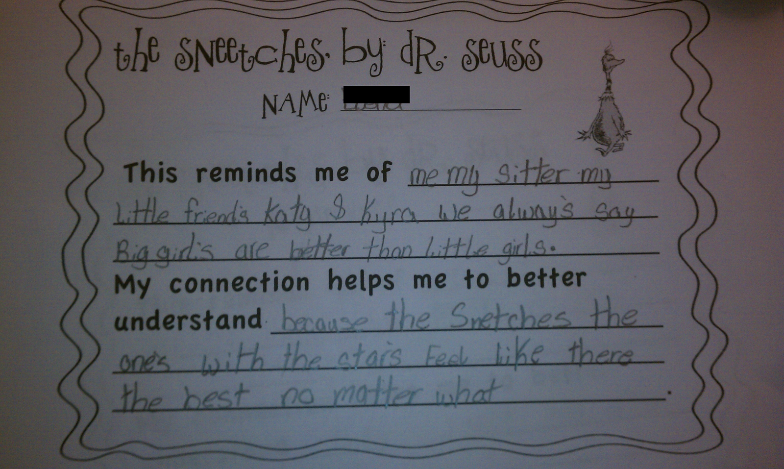 The Second Grade Superkids: The Sneetches