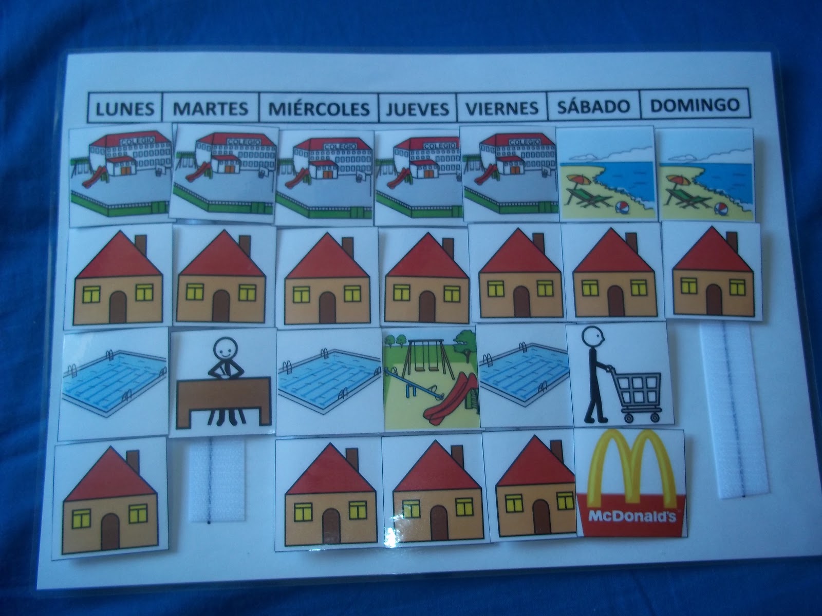 Maestra en prácticas: Agenda con pictogramas