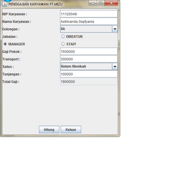 JAVA: program penggajian berbasis gui pada java