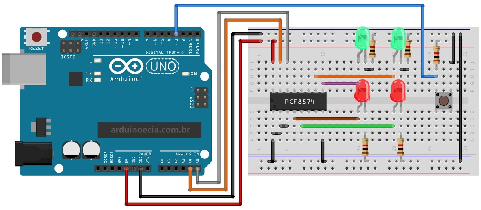 I2c Arduino библиотека Telegraph