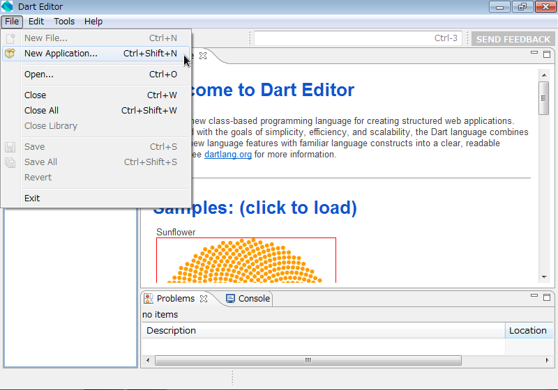 Dart -ing: WindowsでDart Editorを使う