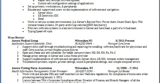 Health Information Management Sample Resume Format in Word Free Download