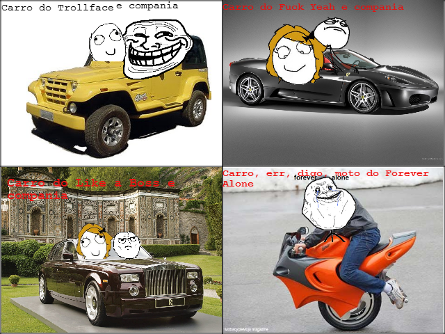 Megustroll: Carros dos memes