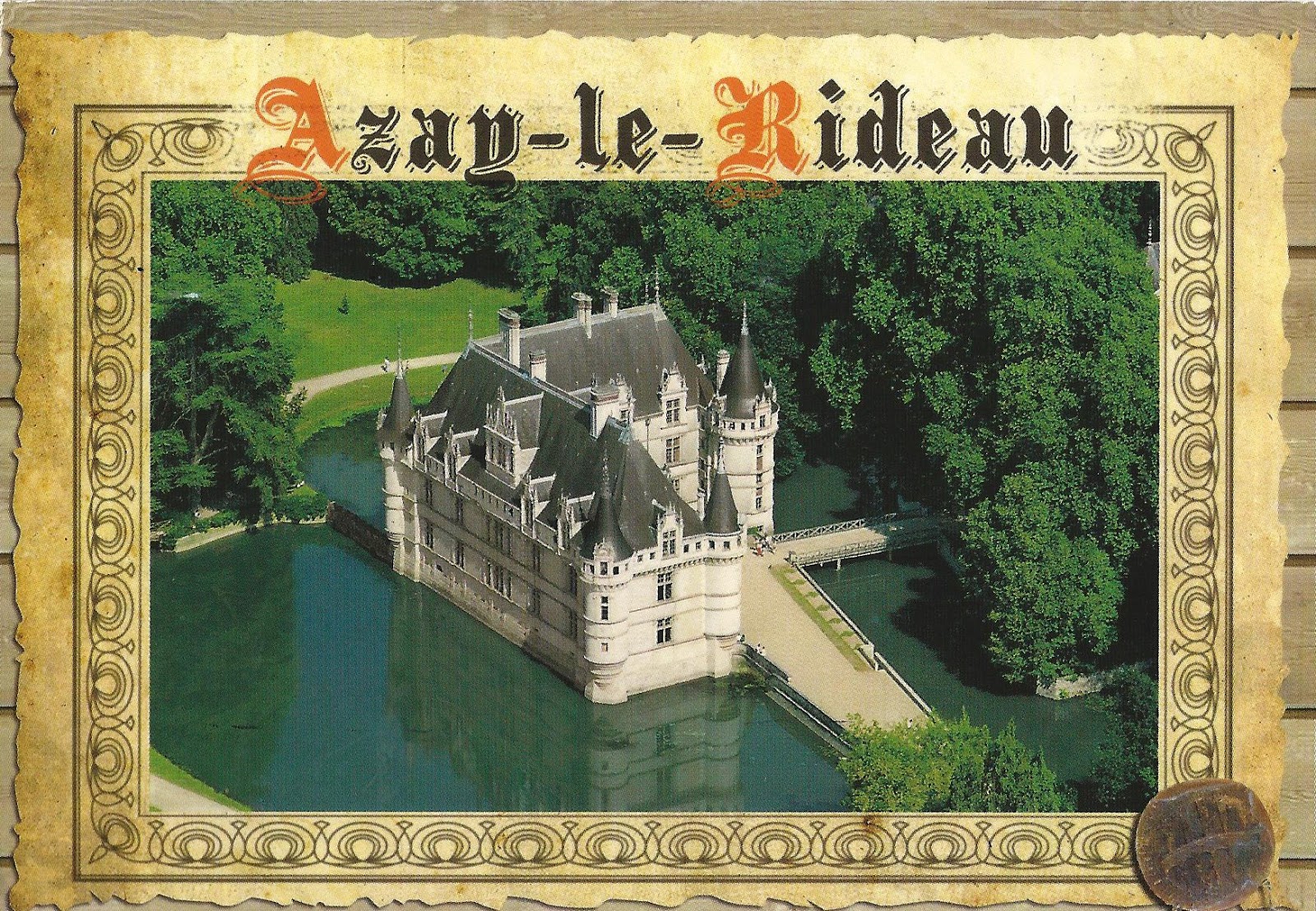 A Journey of Postcards: Château d'Azay-le-Rideau | France