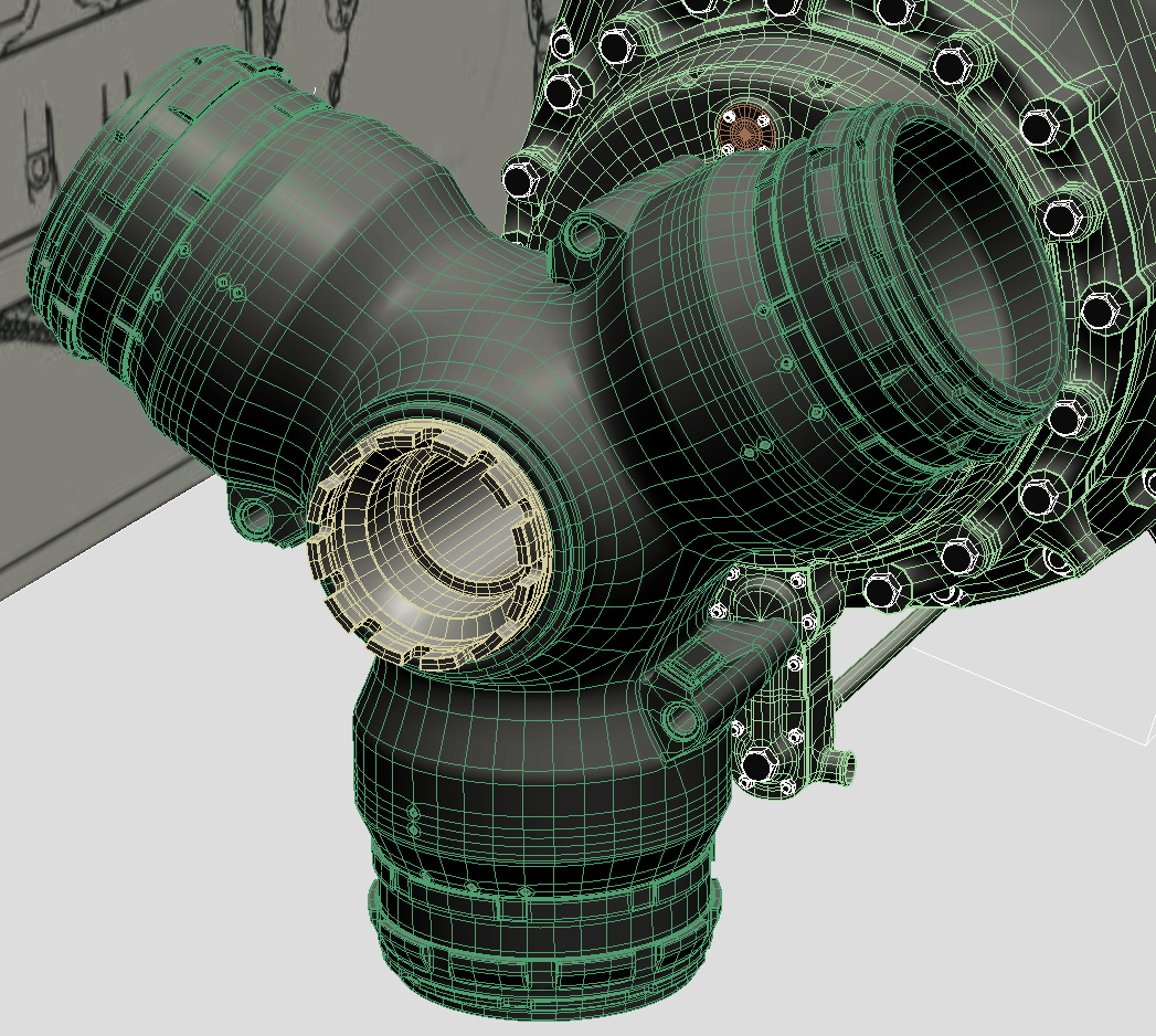 Luftwaffe Lovers: 3D MODELING: Messerschmitt Bf109, engine DB 605D ...