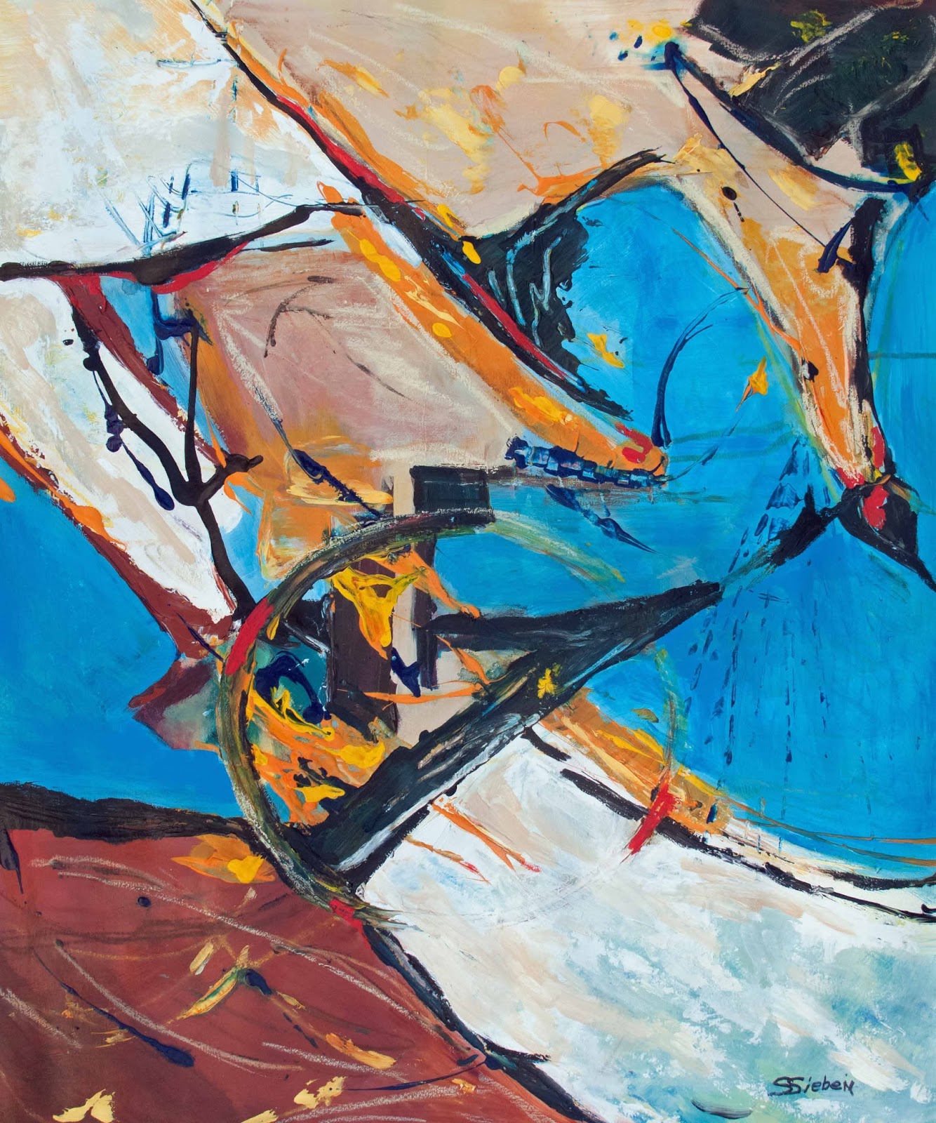 Daily Painters Abstract Gallery: Abstract Conceptual Painting - “Eye of ...