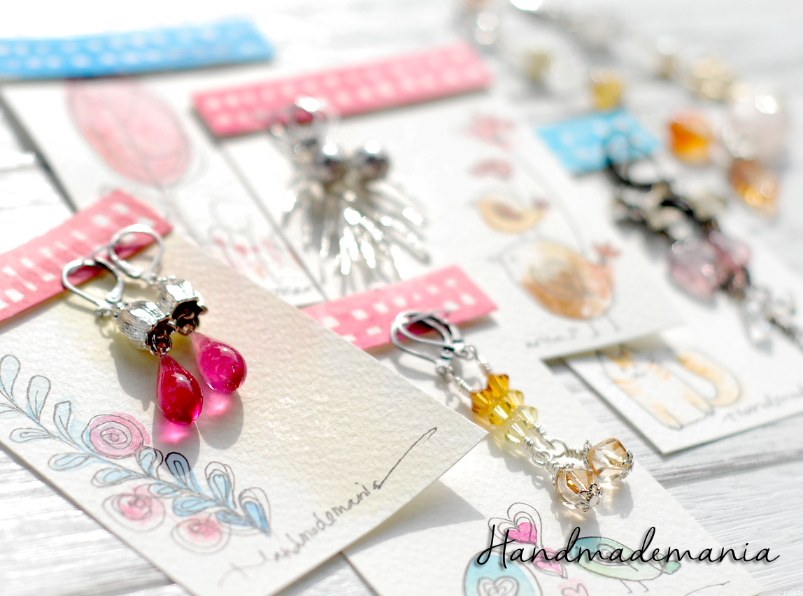 Handmademania: Hand Painted Jewelries Cards
