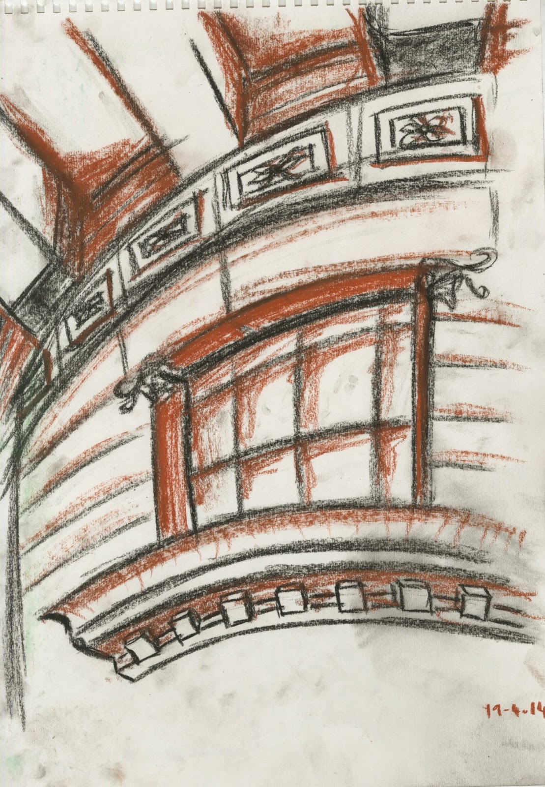 Observational Drawing #2 (April 2014): Week 10: Classical Interiors