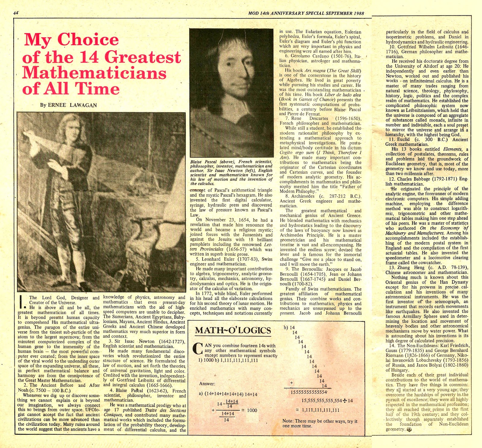 ALAM MO BA 'TO? (Do You Know This?): My Choice of the 14 Greatest ...