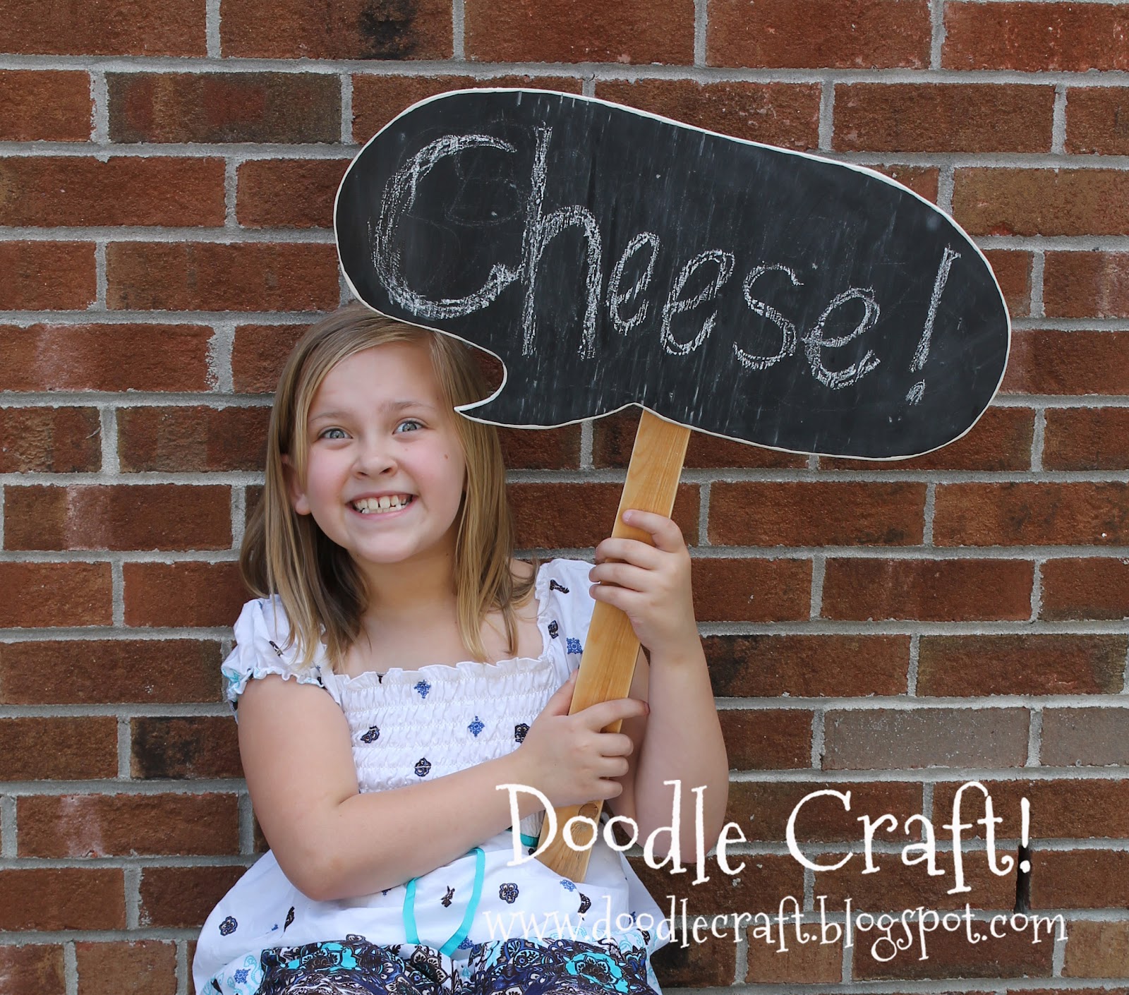 Upcycled Wood Thought-Bubble Chalkboard Photo-Prop Sign!