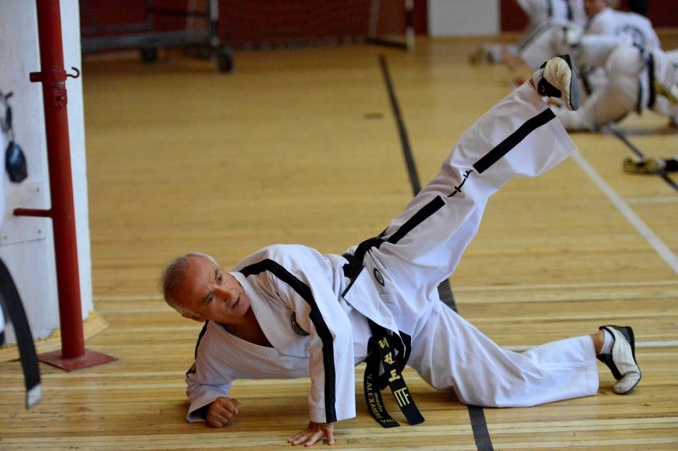 Selfdefence and life: Master Alexandris Taekwon-do ITF 8 dan, Ground Kicks