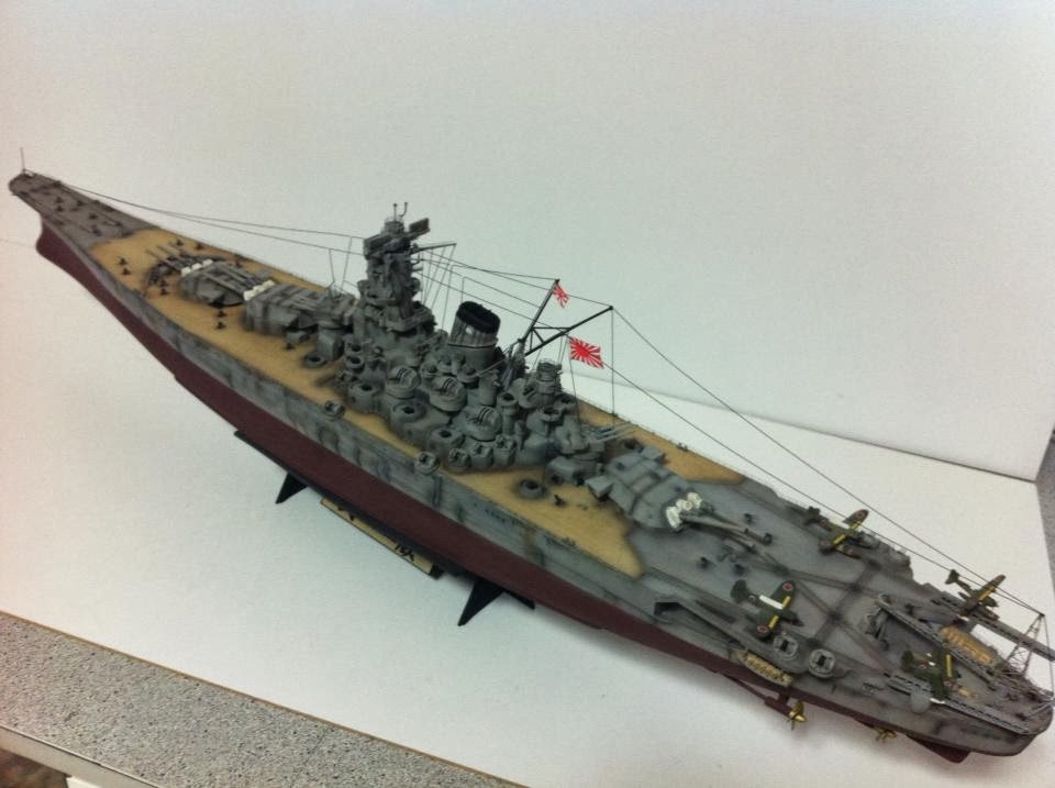 Kitter's Scale Models: 1/350 Battleship IJN Musashi (With PE Upgrades)