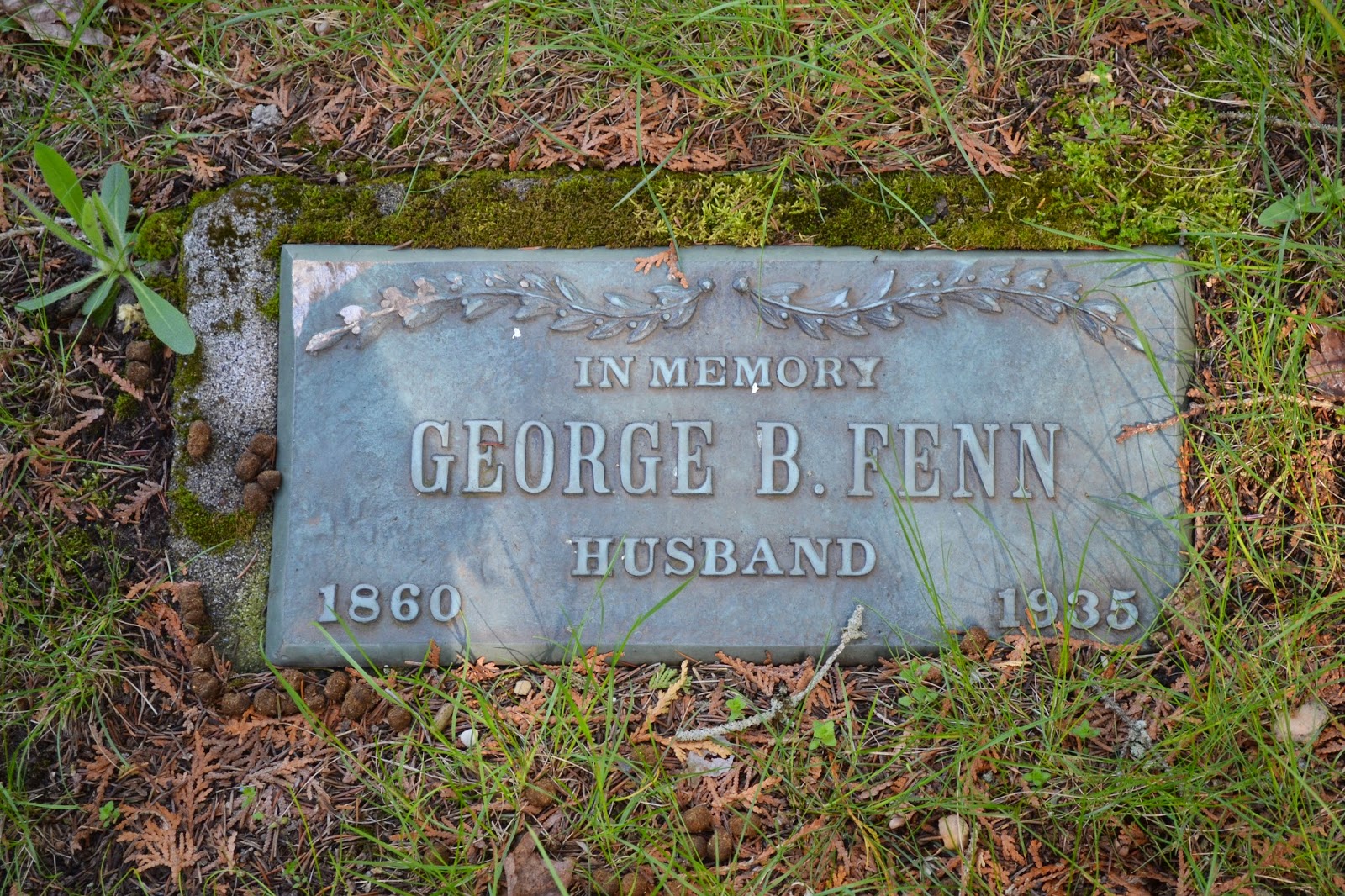 Journey to the Past: Tombstone Tuesday: George B. Fenn