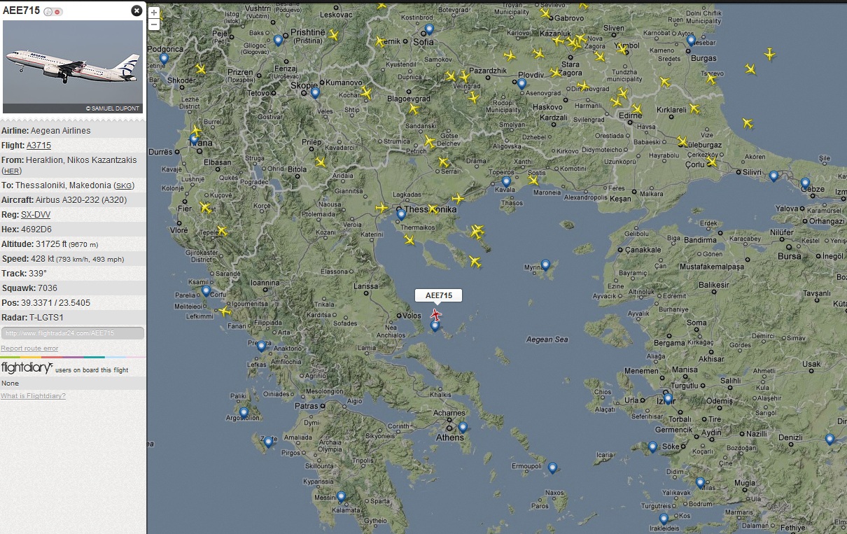 Παρακολουθείστε LIVE τις πτήσεις των αεροσκαφών και δείτε ποια πτήση ...