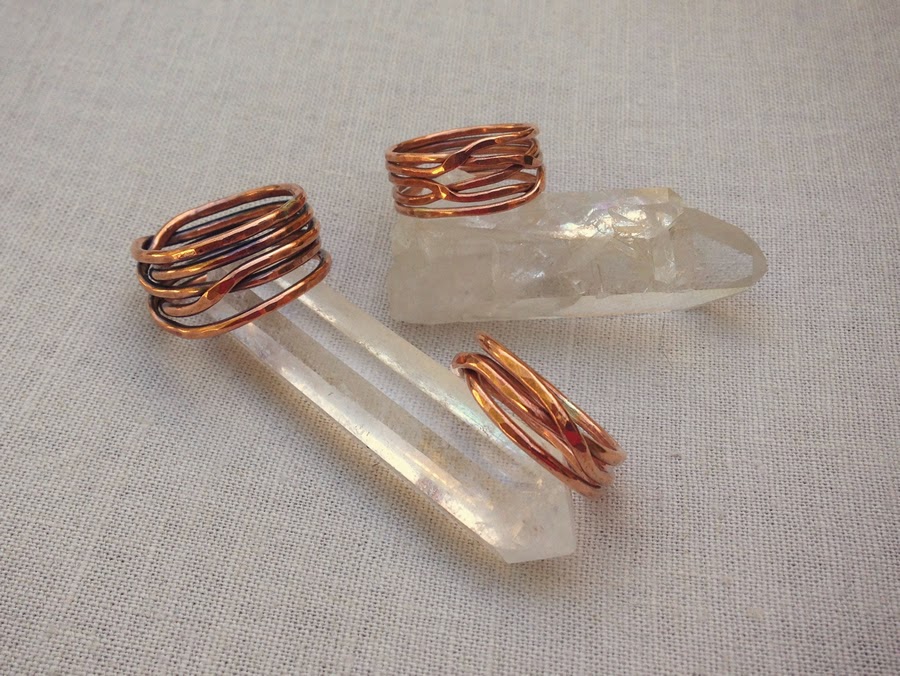 Making Wire Rings: Free Rustic Multi-Row Wire Wrap Ring Tutorial