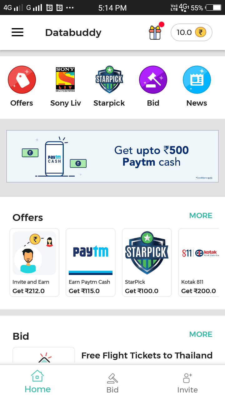 Data Buddy Refer and earn offer - Get up to Rs.212/- through refer and earn