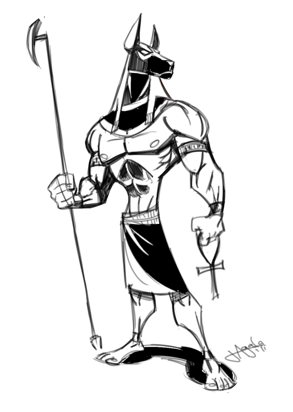 secret sketch laboratory: Anubis