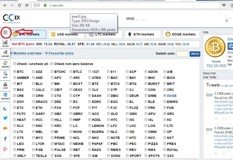 Cara membuat Wallet di situs C-cex - ternak coin
