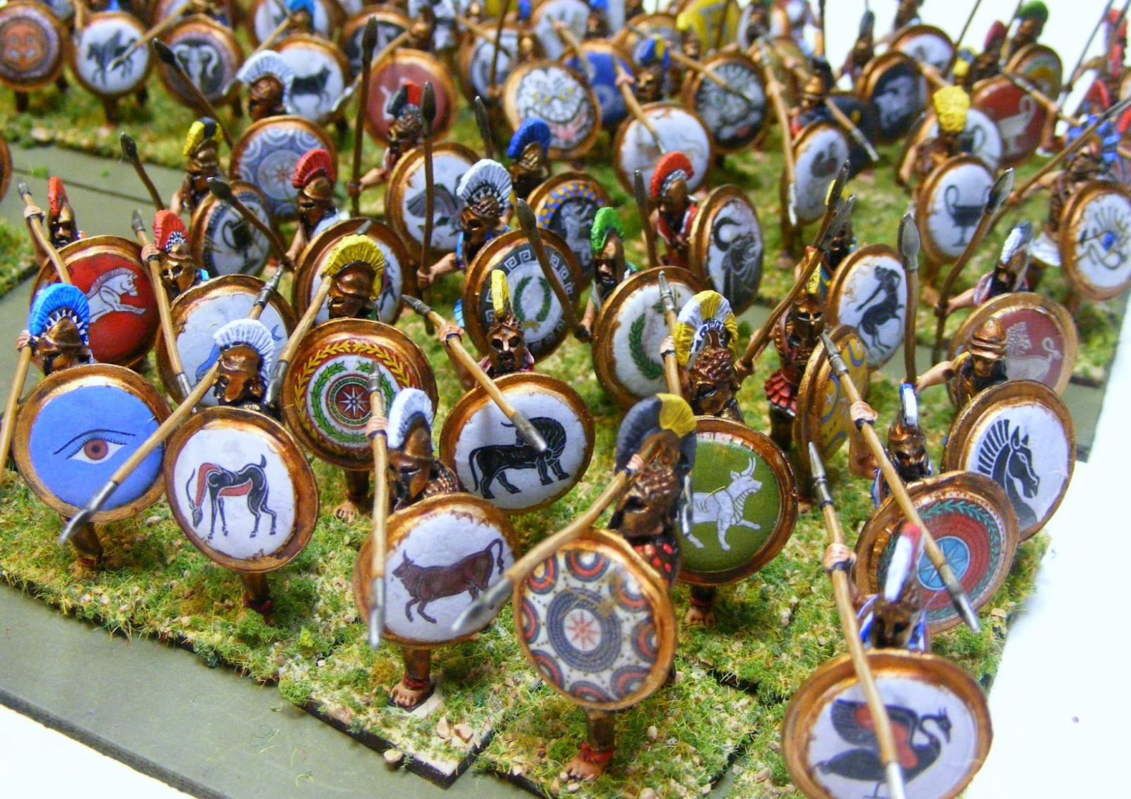 Evil Bob's Miniature Painting: 28mm Greek Hoplites