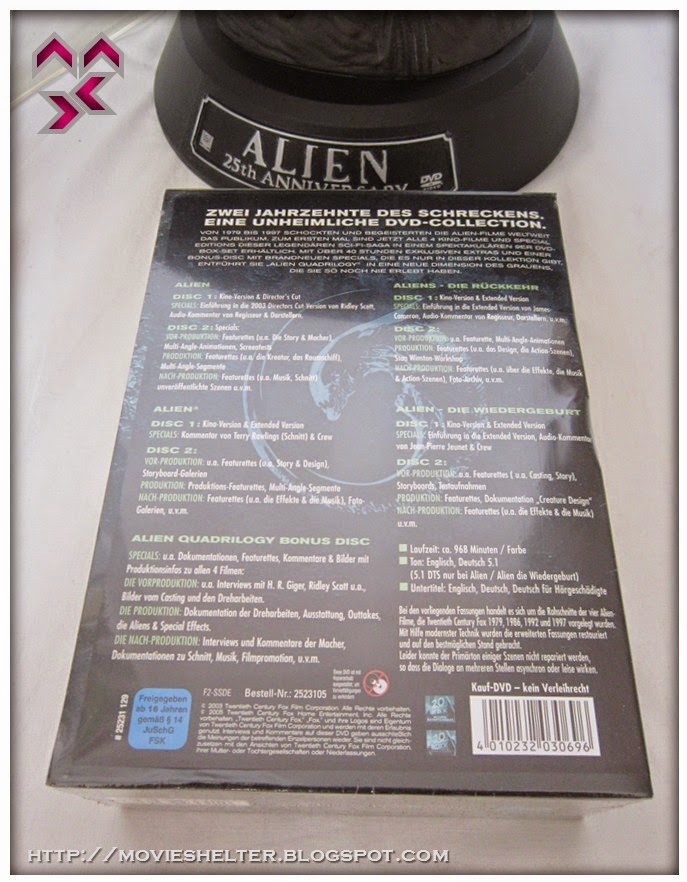 Movie Shelter: Destination Point for Movies: Alien Quadrilogy - Deluxe ...