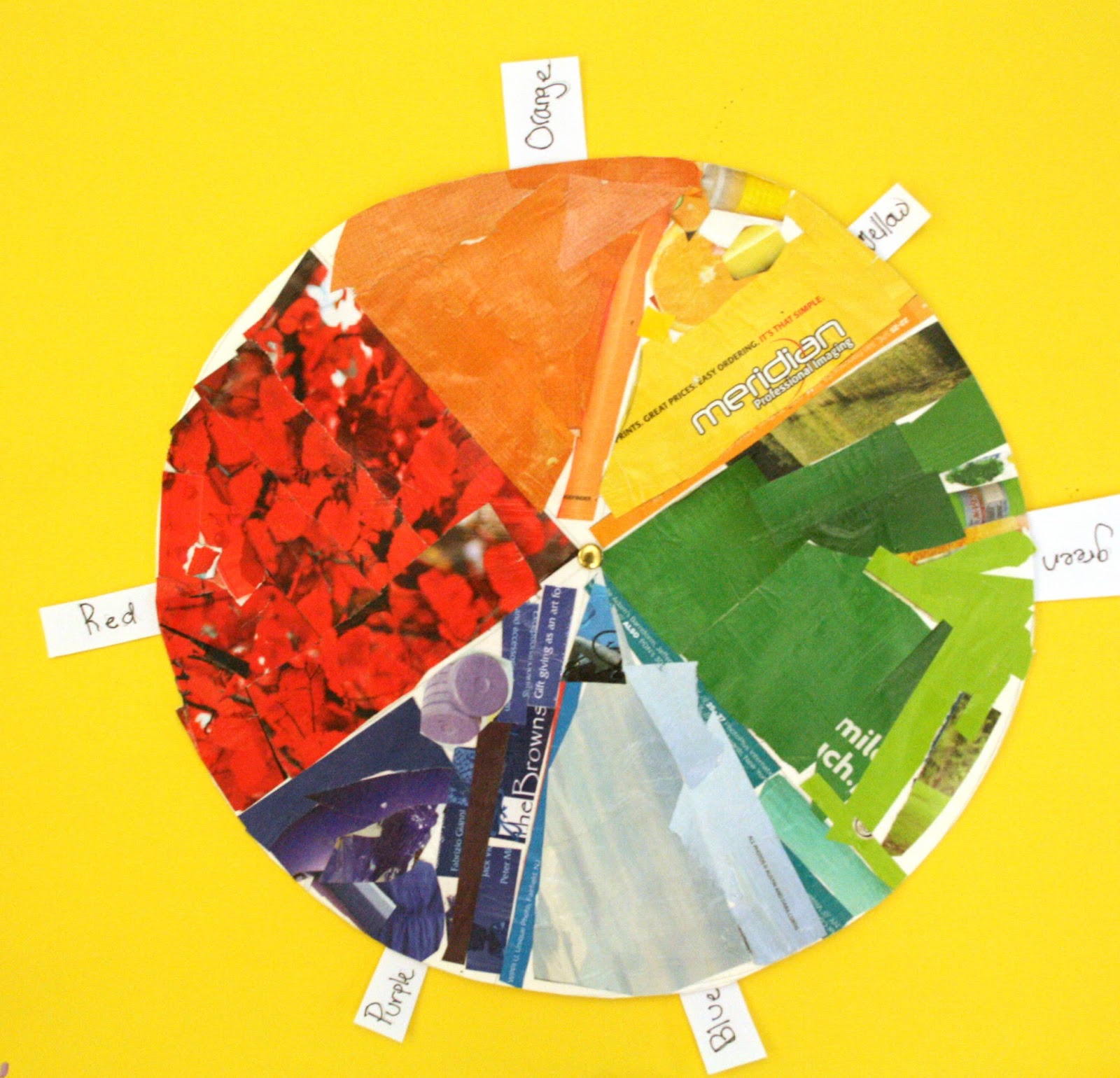 Monument Valley Regional Middle School Art Class: Color Wheel Collages ...
